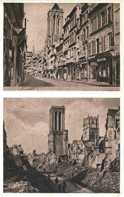 Battle for Caen: Before and After, 1944 – WW2Wrecks.com