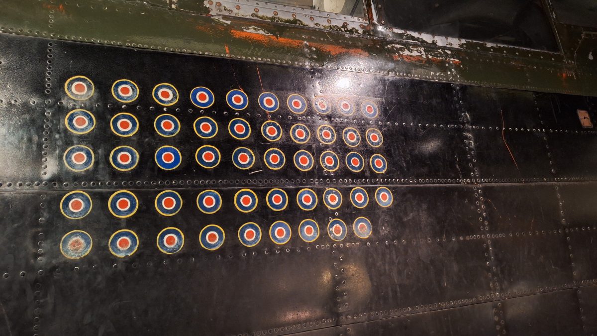 The “Old Fred” Avro 683 Lancaster Mk 1 nose section at the IWM, London ...