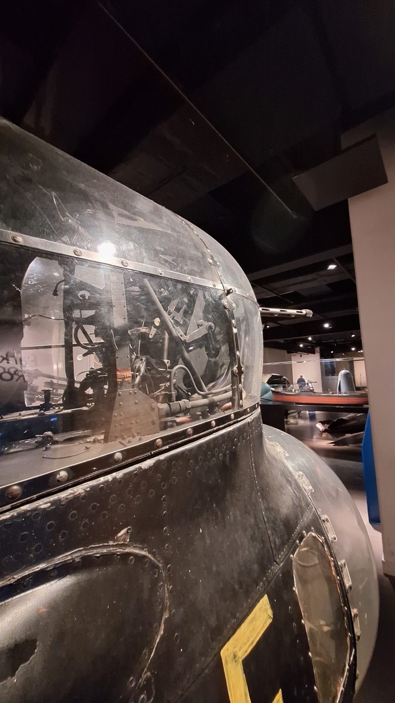 The “Old Fred” Avro 683 Lancaster Mk 1 nose section at the IWM, London ...